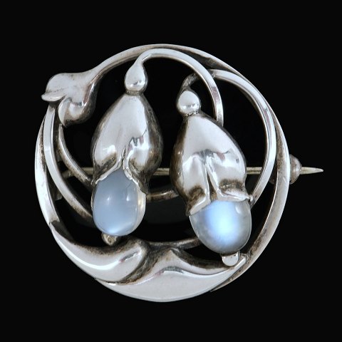 www.Antikvitet.net - William Fuglede 1907-1937. Skønvirke Broche i sølv ...