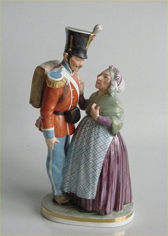 Klosterkælderen - Kongelig Dansk Figur 1112 Kgl. Soldat og Heks Chr. T ...
